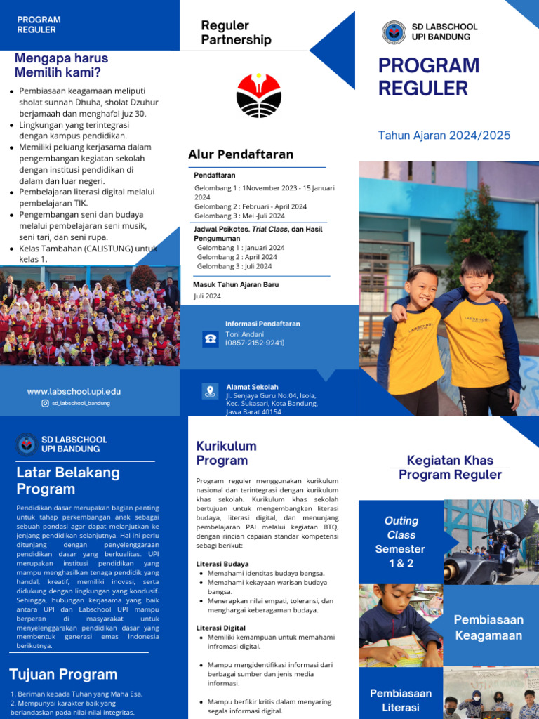 Brosur SD Labschool UPI | PDF