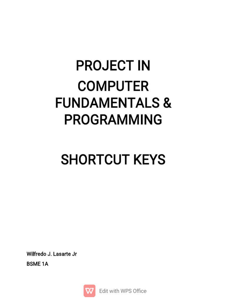 SHORTCUT KEYS Lasarte | PDF | Window (Computing) | Software