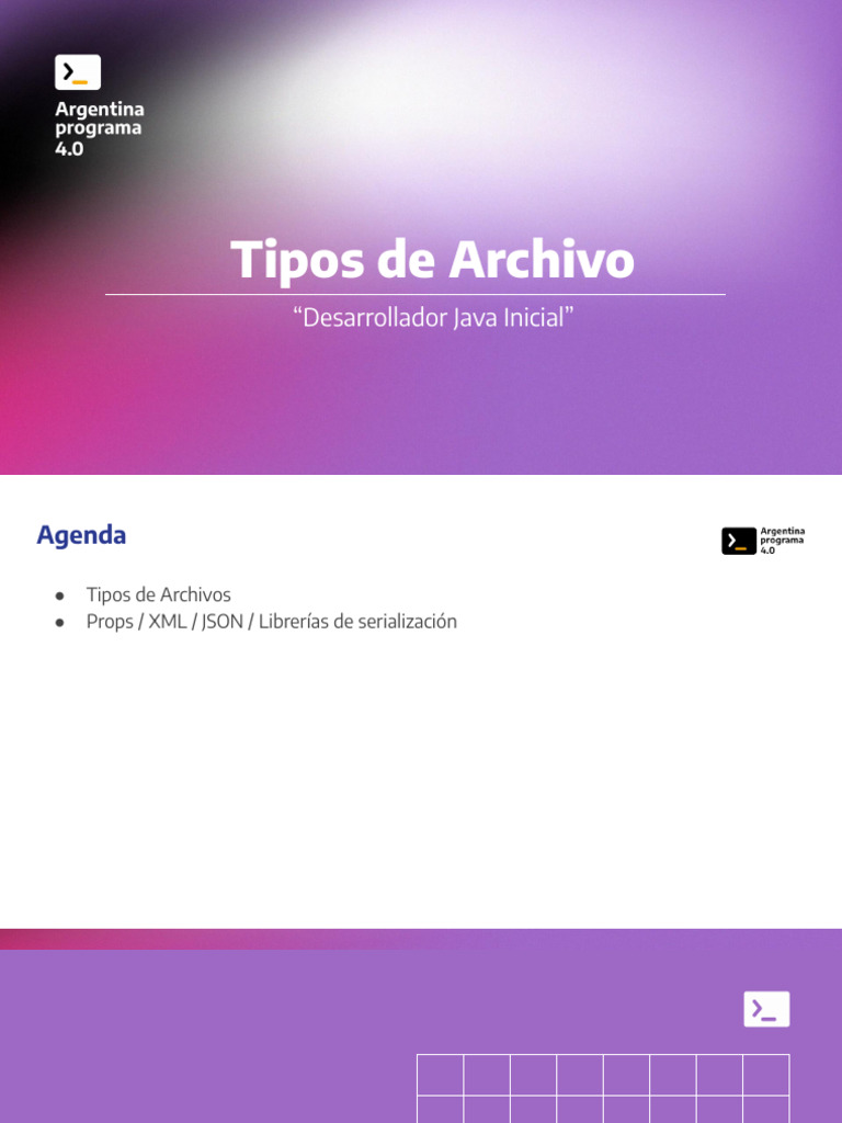 Clase 15 - Tipos de Archivo | PDF | Xml | Archivo de computadora