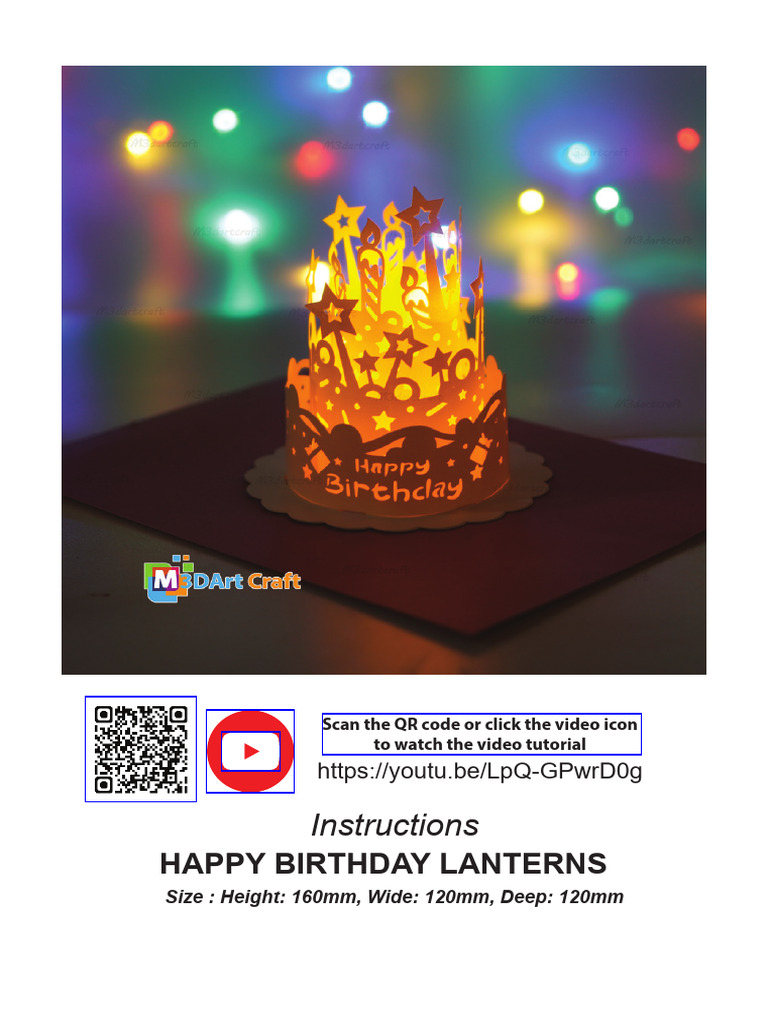 Instruction HappyBirthday Lanterns | PDF