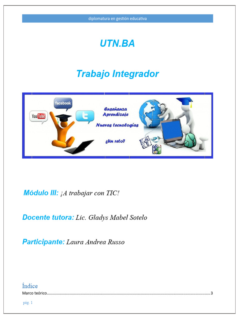 04 TP Integrador IV | PDF | Aprendizaje | Enseñando