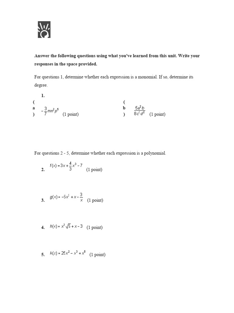 3.6.3 Practice - Polynomial and Rational Functions (Practice) | PDF ...