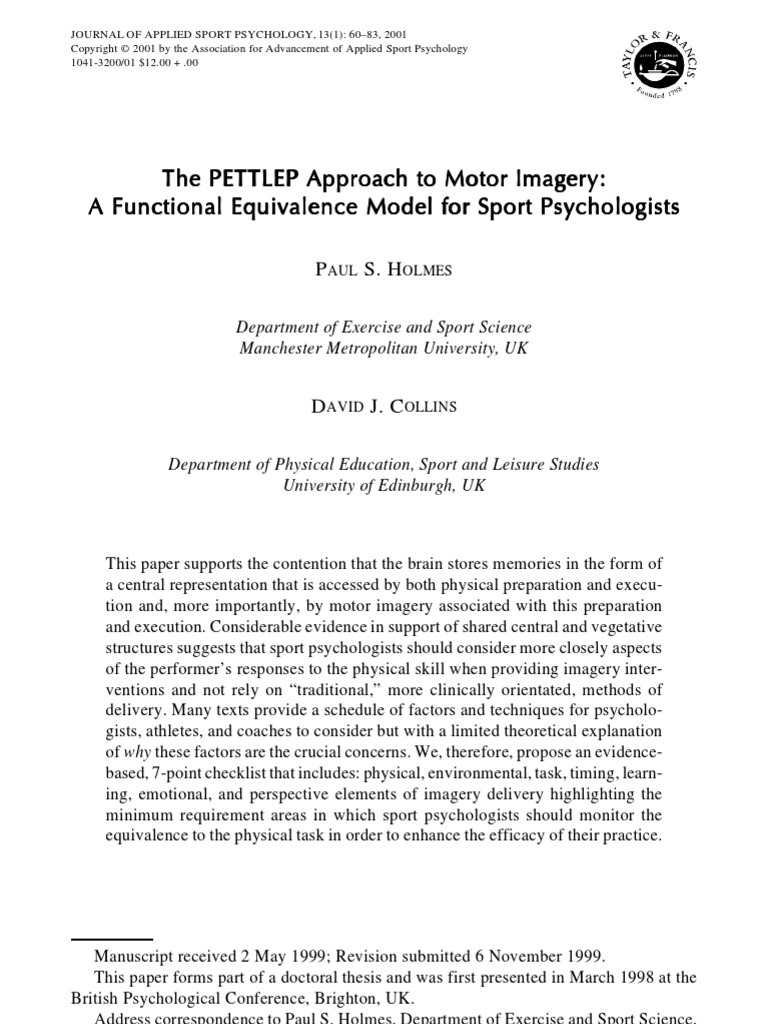 PETTLEP | Consciousness | Emotions