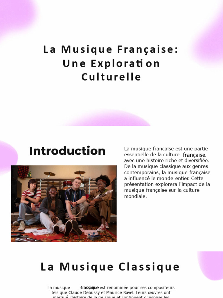 La Musique Francaise Une Exploration Culturelle | PDF | France | Pop ...