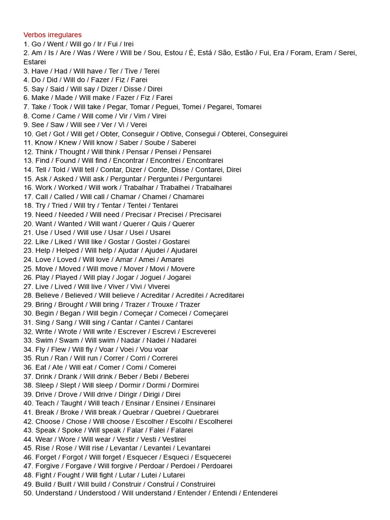 Verbos Pdf