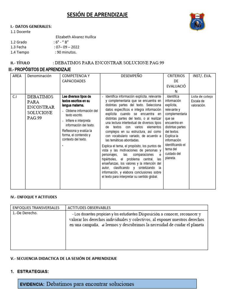 Sesion Comunicacion 14 - 09 | PDF | Aprendizaje | Modificación de comportamiento