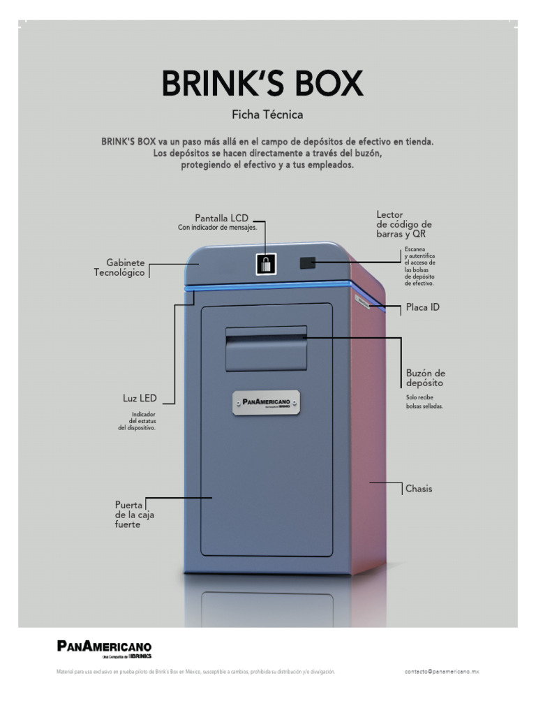 Especificaciones de Brink's Box para Depósitos | PDF | Informática ...