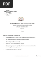 Wakisha UACE MTC 2mocks 2025 | PDF