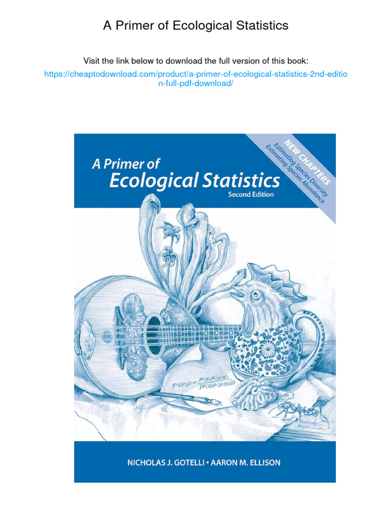 Primer on Ecological Statistics | PDF | Analysis Of Variance ...