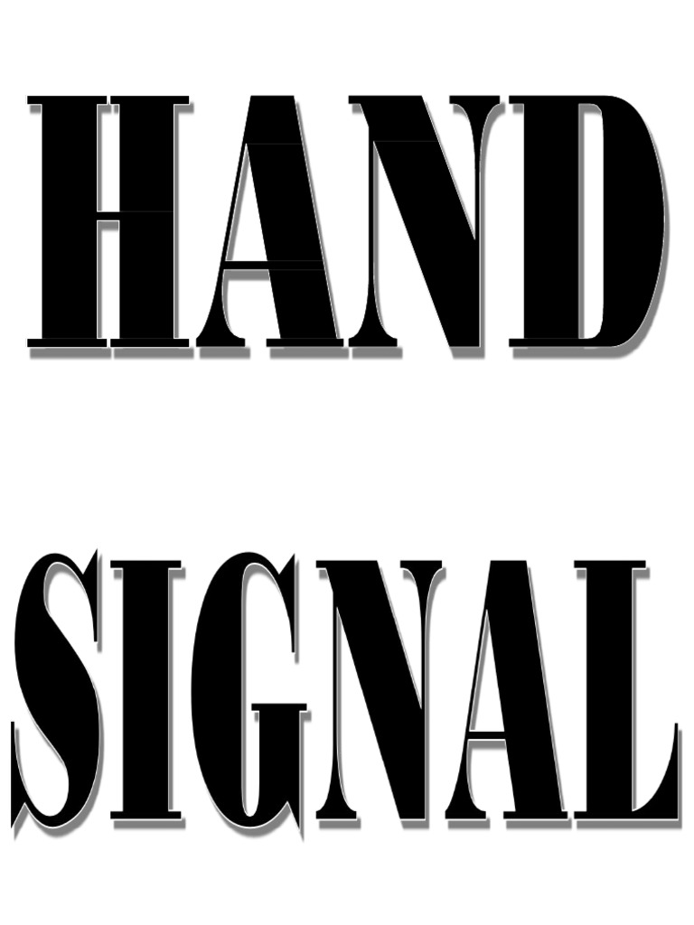 Hand Signal 7C | PDF