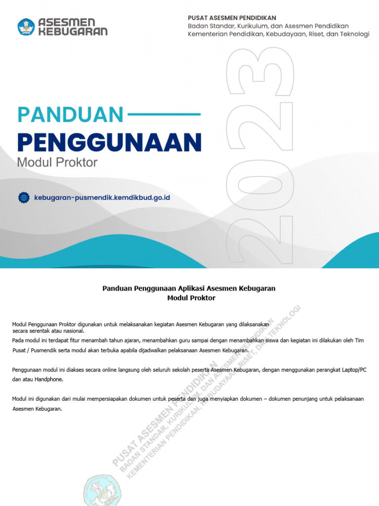Pusmendik - Panduan Penggunaan Aplikasi Asesmen Kebugaran - Proktor | PDF | Karier ...