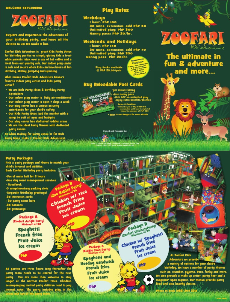 Zoofari Brochure | PDF | Nature