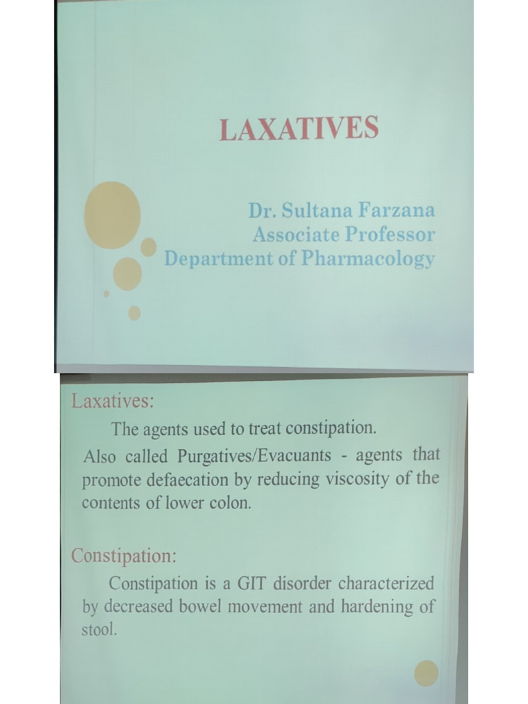Laxatives | PDF