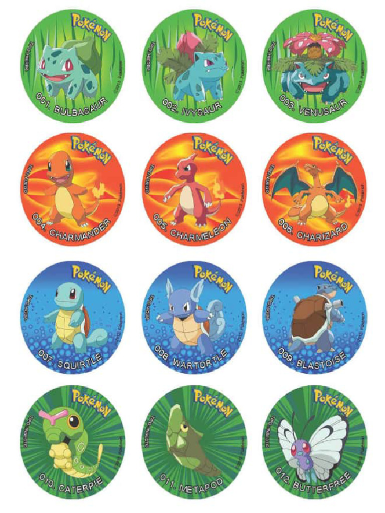 Pokémon Tazos Collection Guide | PDF