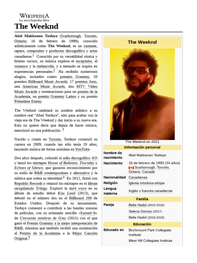 The Weeknd | PDF