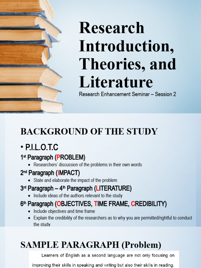 Research Seminar: Theories & Literature | PDF | Apa Style | Theory