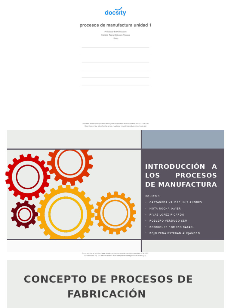 Introducción a Procesos de Manufactura | PDF | Metalurgia | Sector secundario de la economía