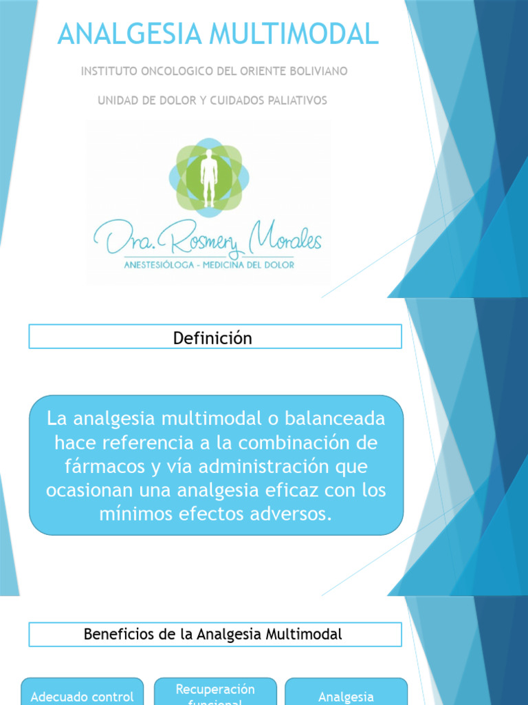 Analgesia Multimodal | PDF | Analgésico | Dolor Analgesia Multimodal | PDF | Analgésico | Dolor
