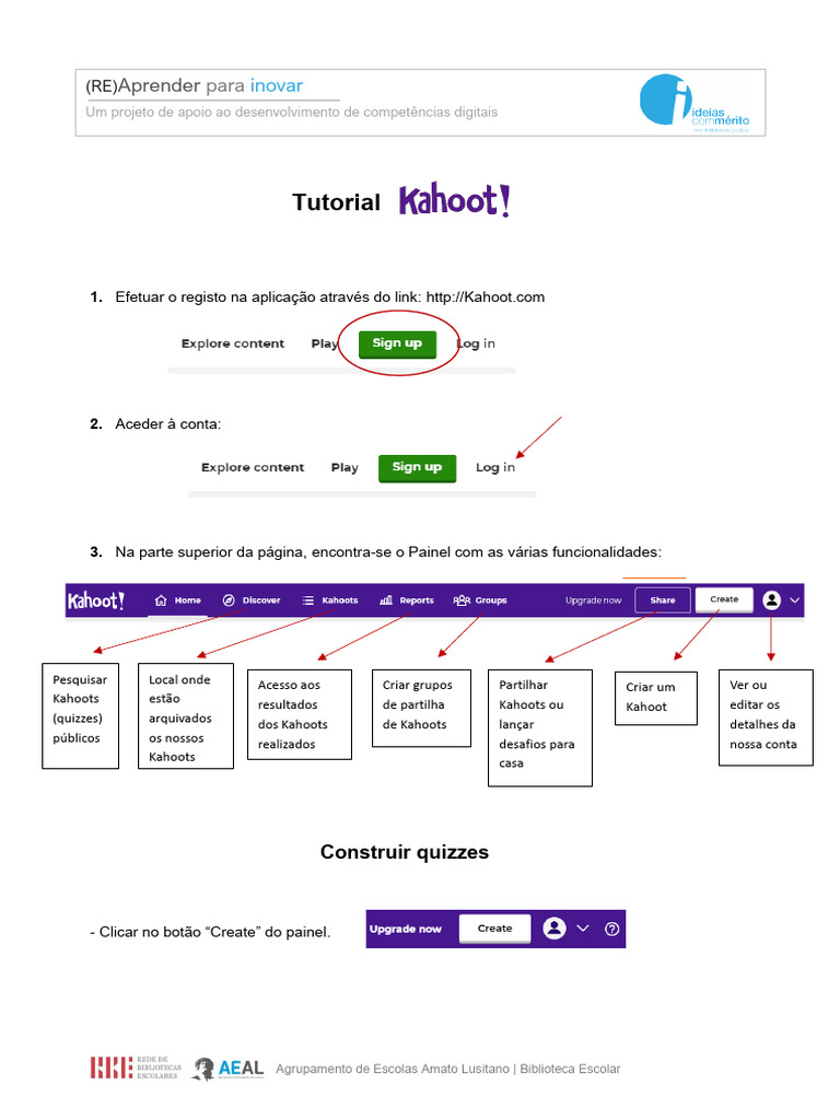 Tutorial Kahoot | PDF | Informática
