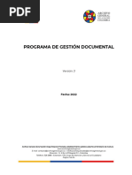 Programa de Gestión Documental - RNEC | PDF | Gestión de registros | Planificación