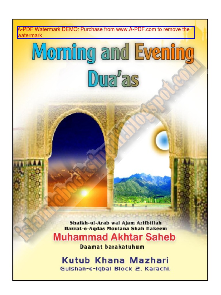 Morning and Evening Duas | PDF | Theology | Religious Behaviour And ...