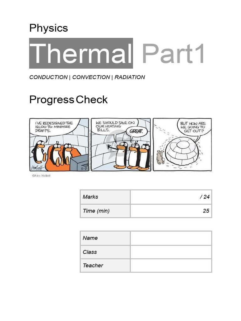 Year 8 Thermal Part 1 Test | PDF | Heat | Metrology