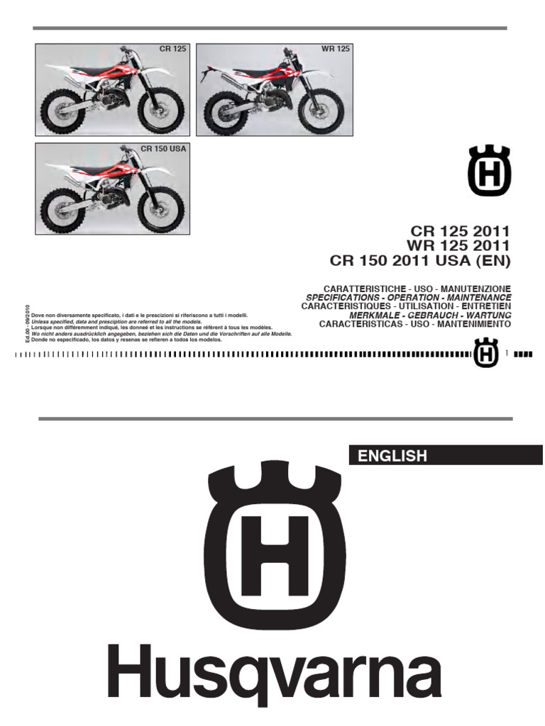 Husqvarna CR 150 | PDF | Clutch | Carburetor