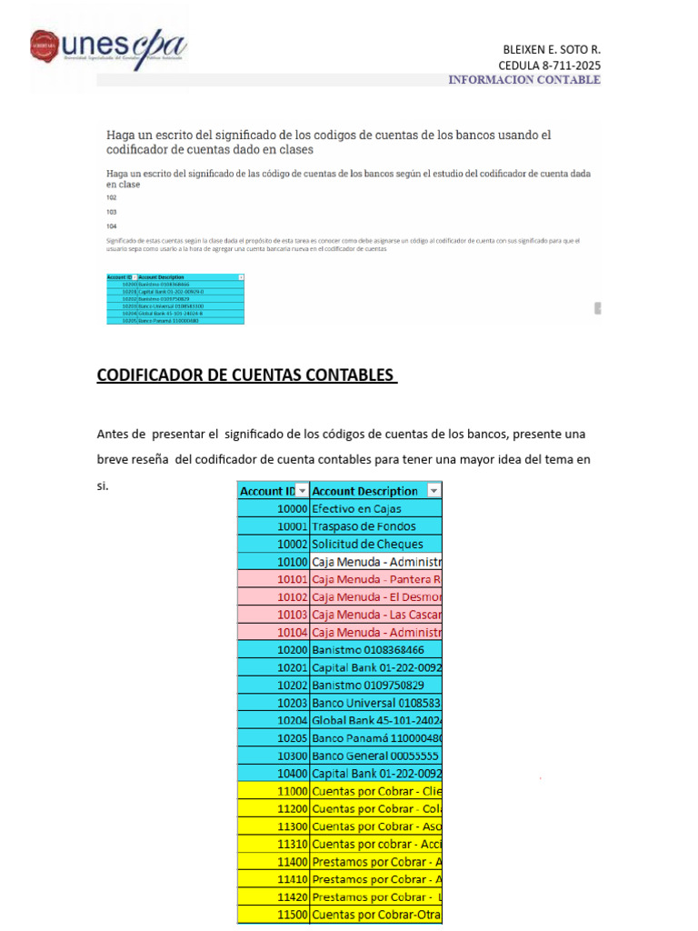 Codificador de Cuentas Bancarios Modulo 8 | PDF | Business | Economias