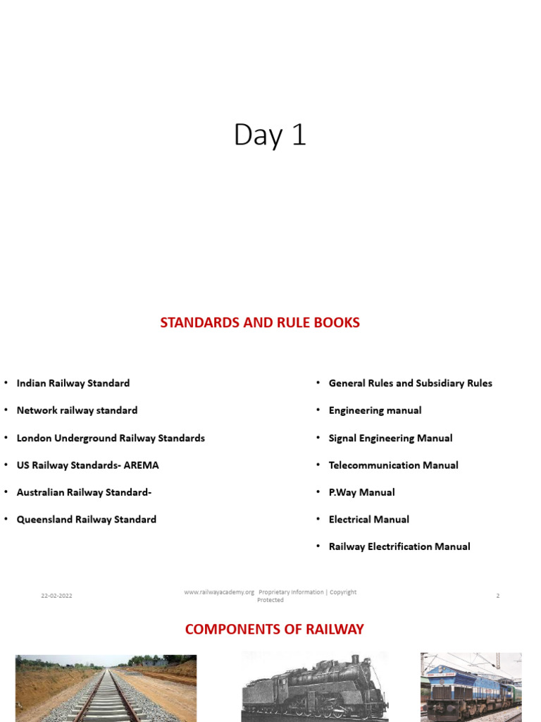 Day 1 Basic Concept Railway Signalling | PDF | Rail Transport | Land Transport