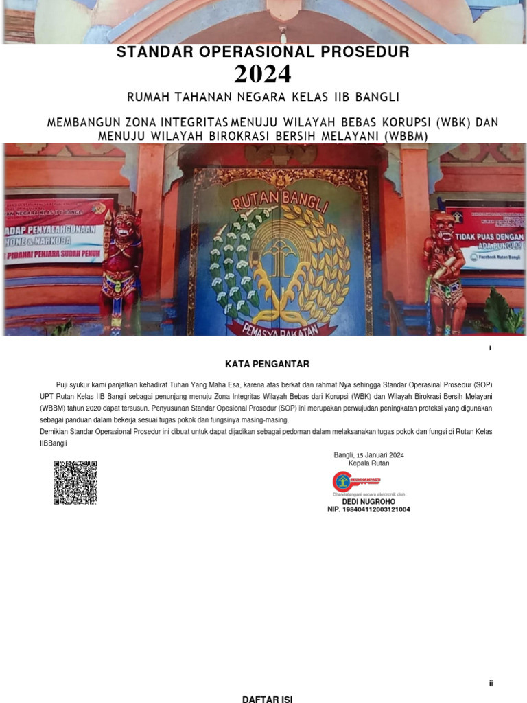 3 Dokumen SOP Flowchart Dan Grafik Satuan Kerja Wbk202442536 | PDF