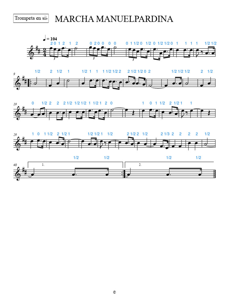 Trompeta Marcha Manuelpardina | PDF