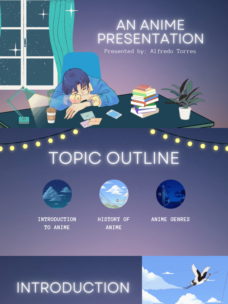 Purple Colorful Cartoon Illustrative Anime Presentation - 20240801 ...
