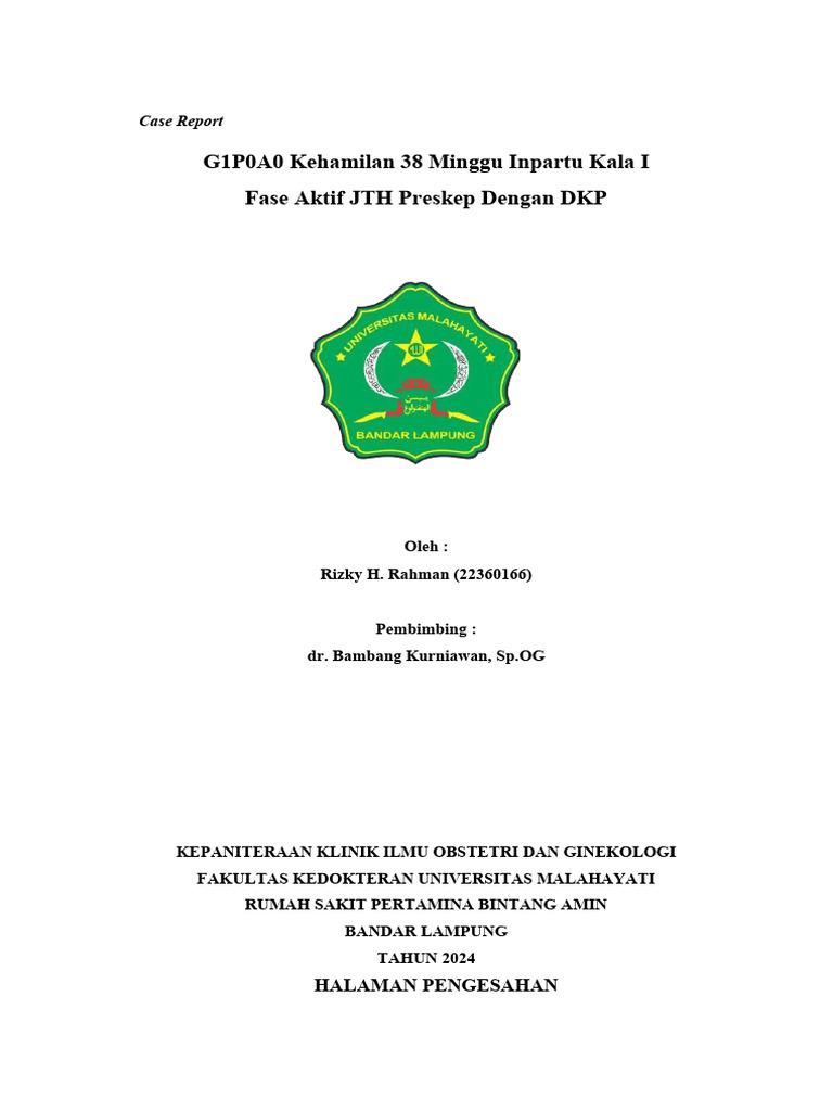 Case Report DKP | PDF