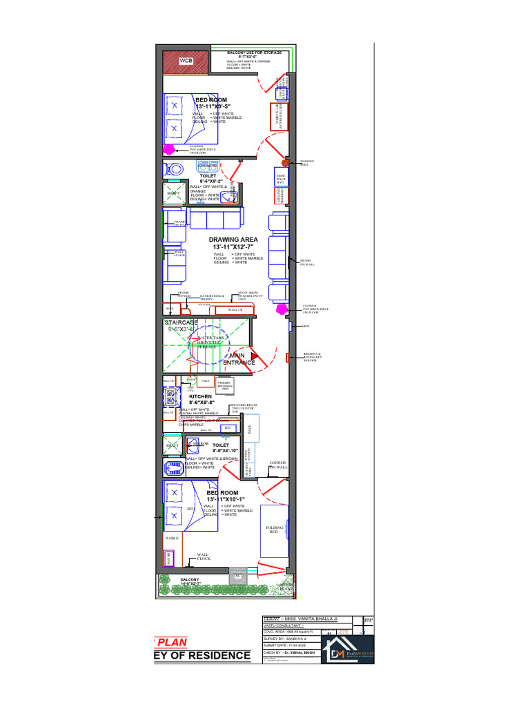 1.layout Plan at Vanita Bhalla Ji-2 | PDF