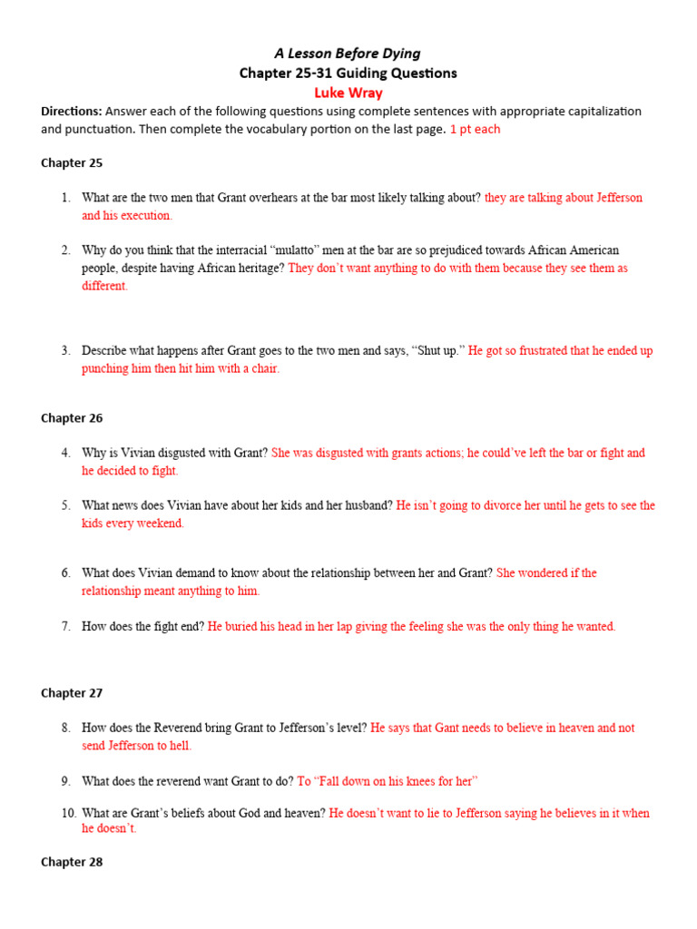 Chapter 25-31 Study Questions | PDF