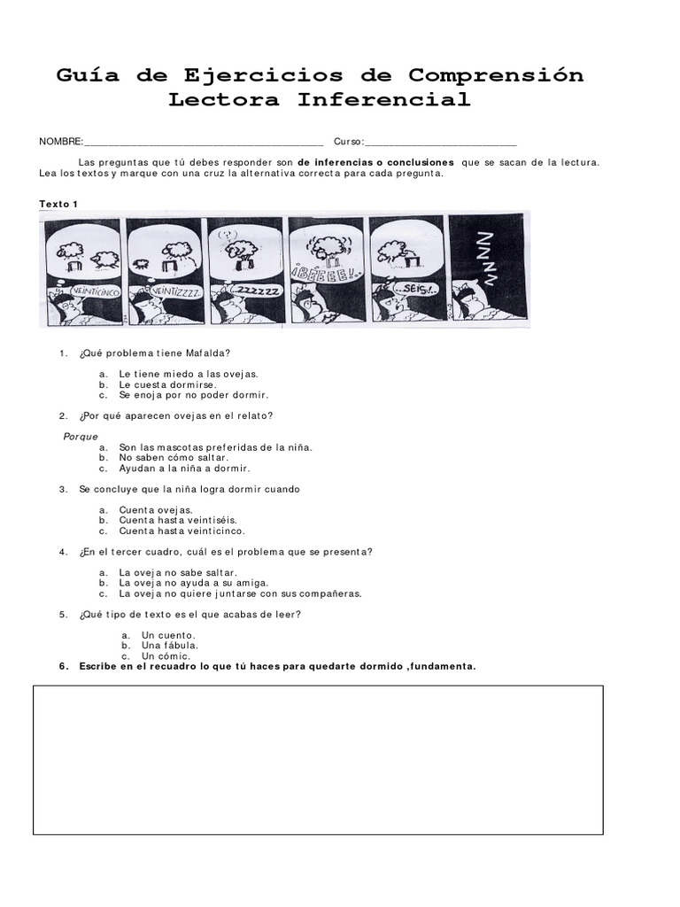Comprension 11 Inferencias Textos Largos | PDF