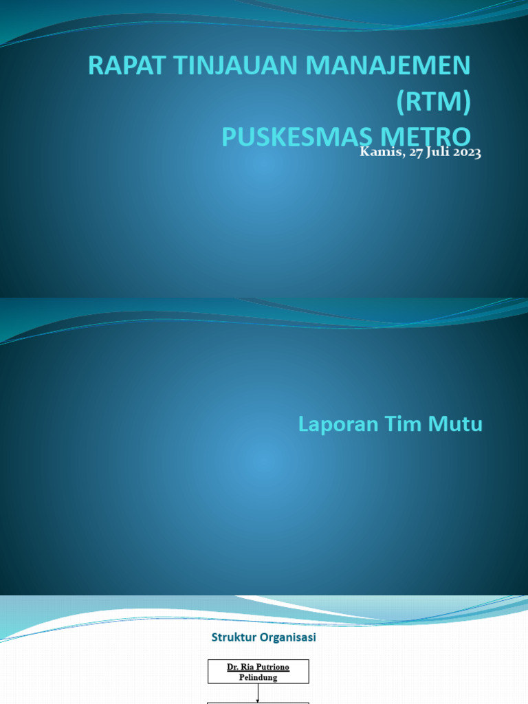 RTM Mutu 27 Juli 2023 | PDF