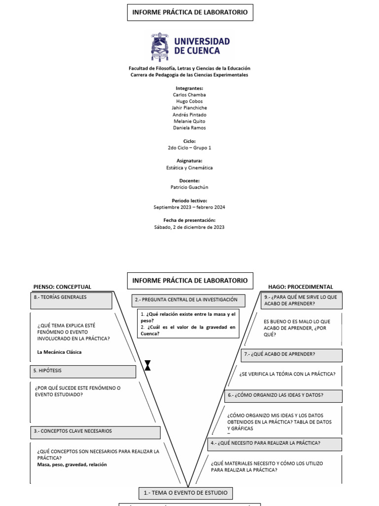 Informe - Masa y Peso | PDF | Masa | Gravedad