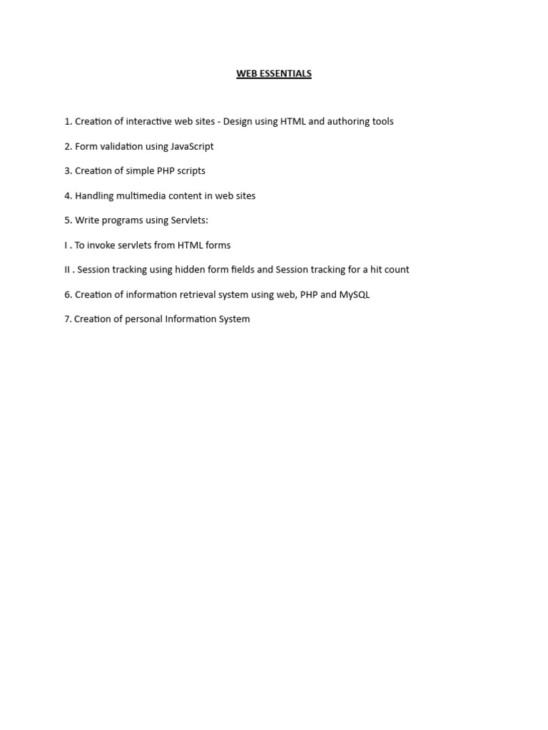 Web Essentials | PDF | World Wide Web | Internet & Web