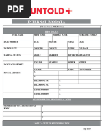 Staff Biodata Form Template | PDF | Self-Improvement