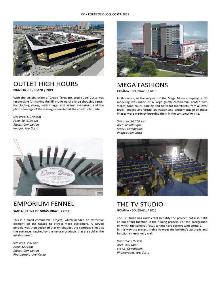 CV + Portfolio Joel Costa - Inglês-20 | PDF | Imaging