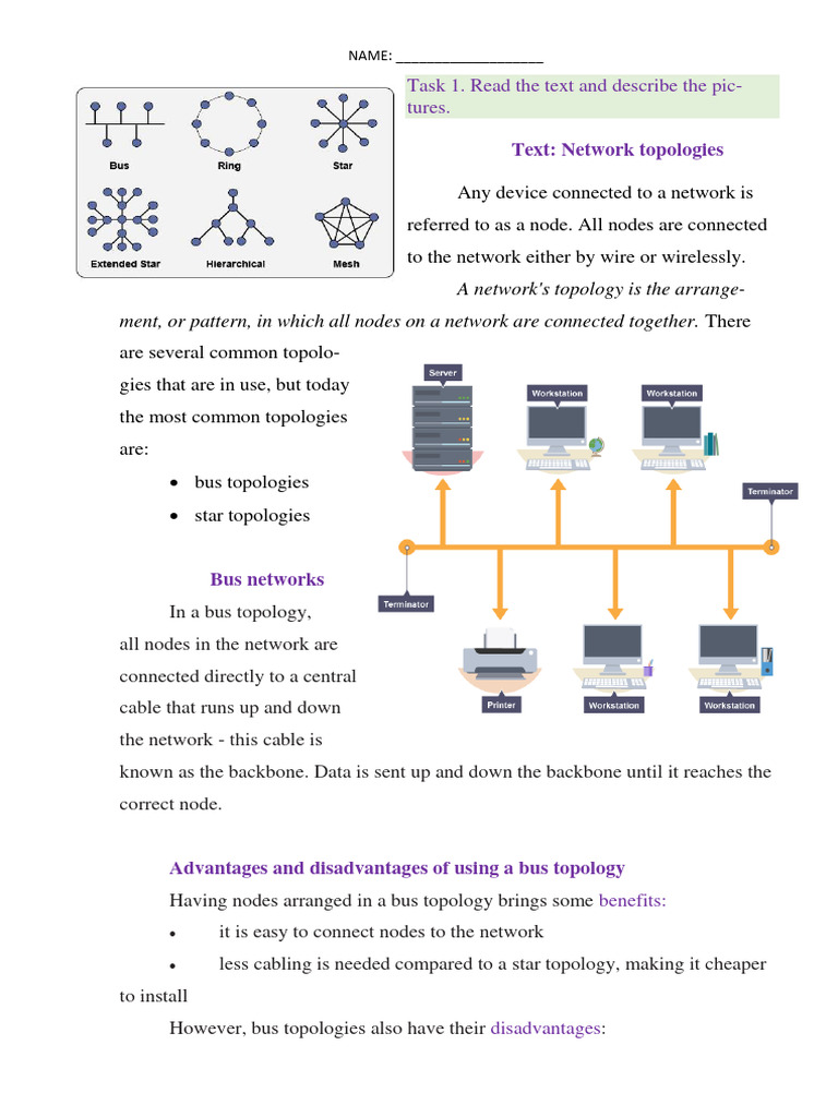 Wed 26th October Topologies | PDF | Network Topology | Computer Network