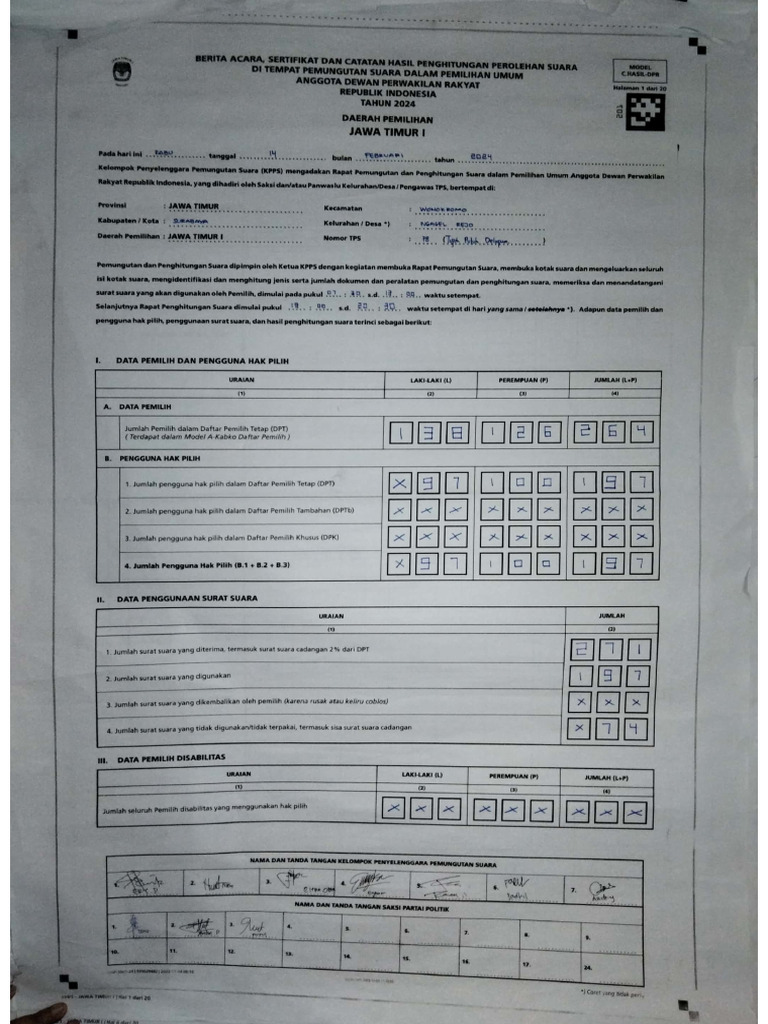 Revisi C-Plano DPR-RI TPS 78 | PDF