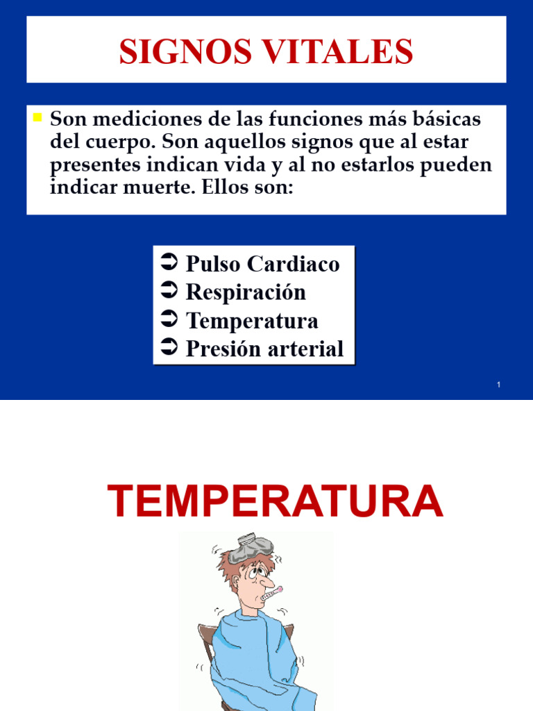 Signos Vitales para ERFAE-1 | PDF | Temperatura | Fisiología