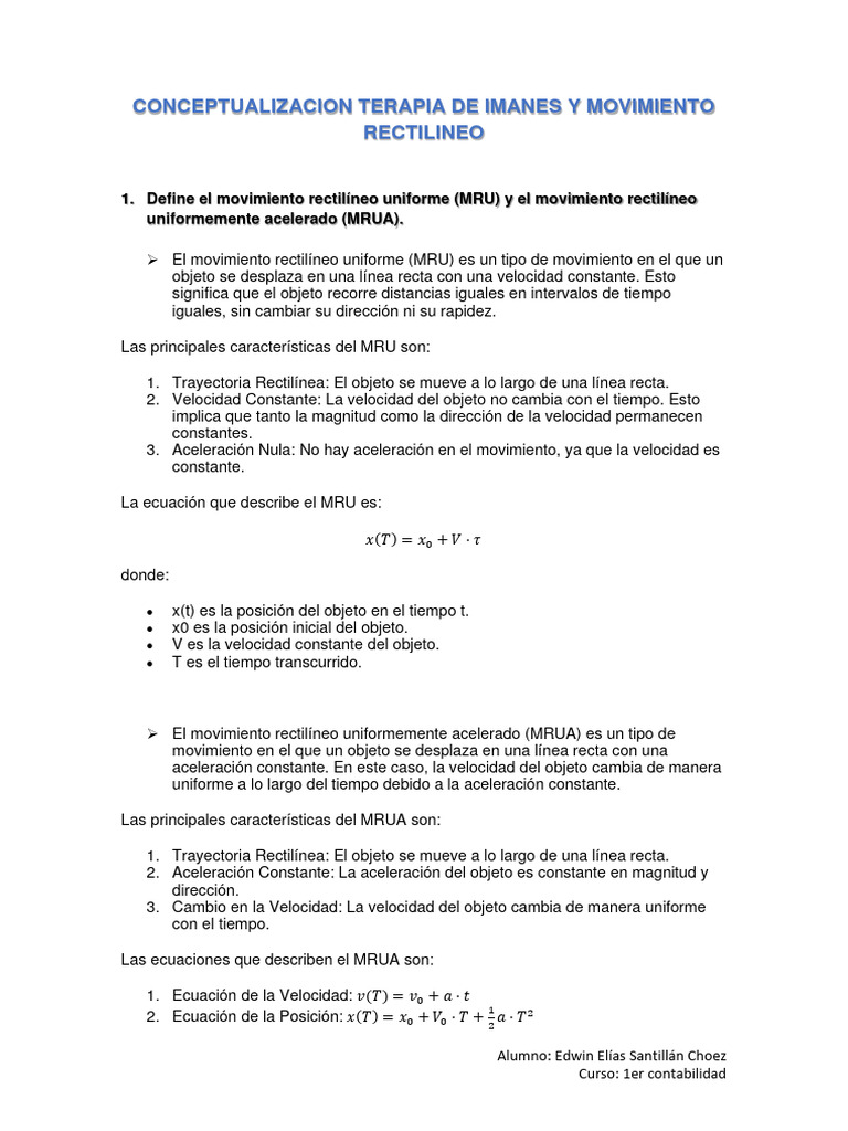Mru Mrua | PDF | Velocidad | Aceleración