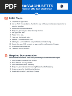 Class D and M Road Test Information Sheet: Save Time, Go To Mass - Gov ...