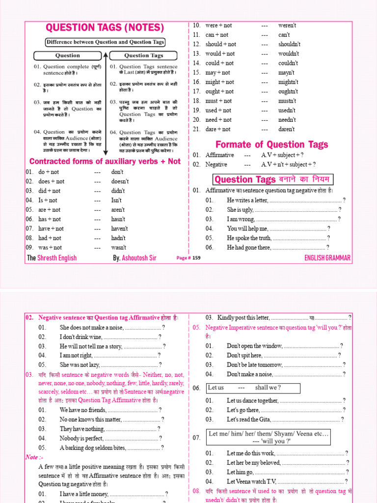 Question Tags | PDF | Question