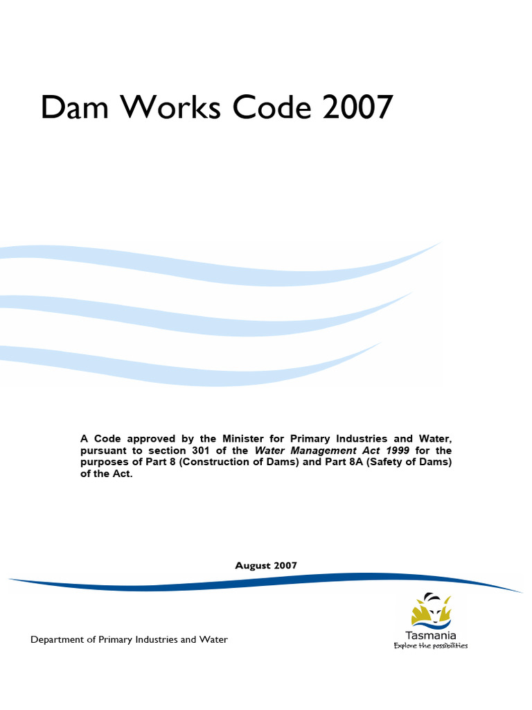 Dam Works Code 2007 | PDF | Dam | Forests