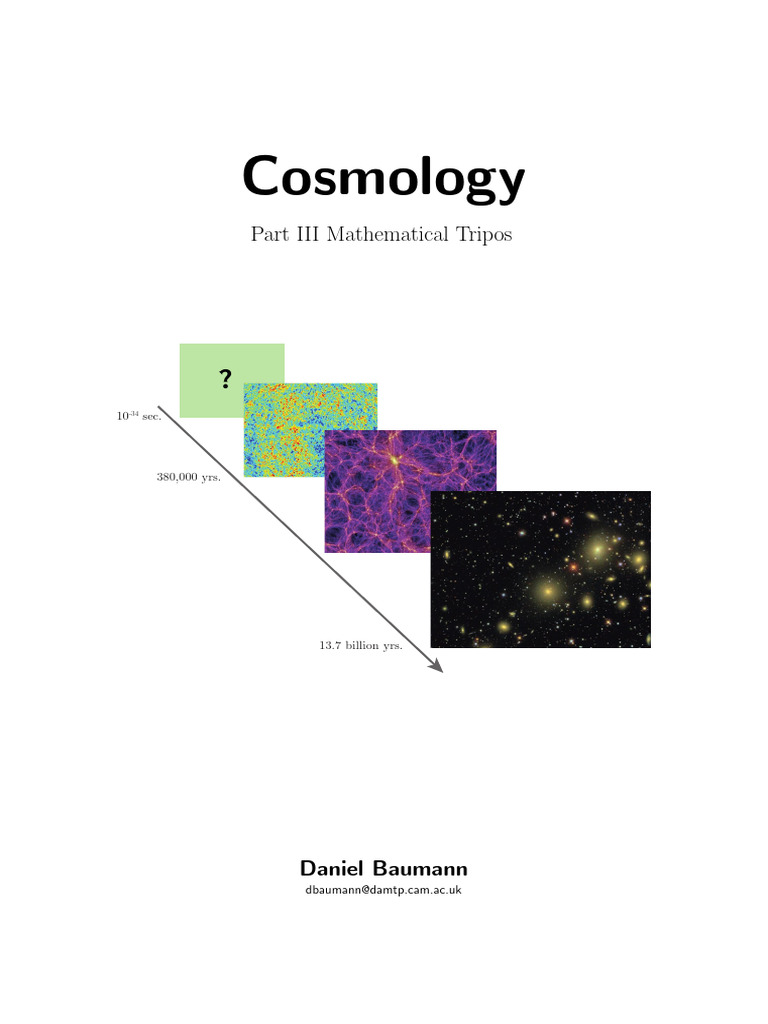 CosmologyLectures Baumann | PDF | Universe | Big Bang