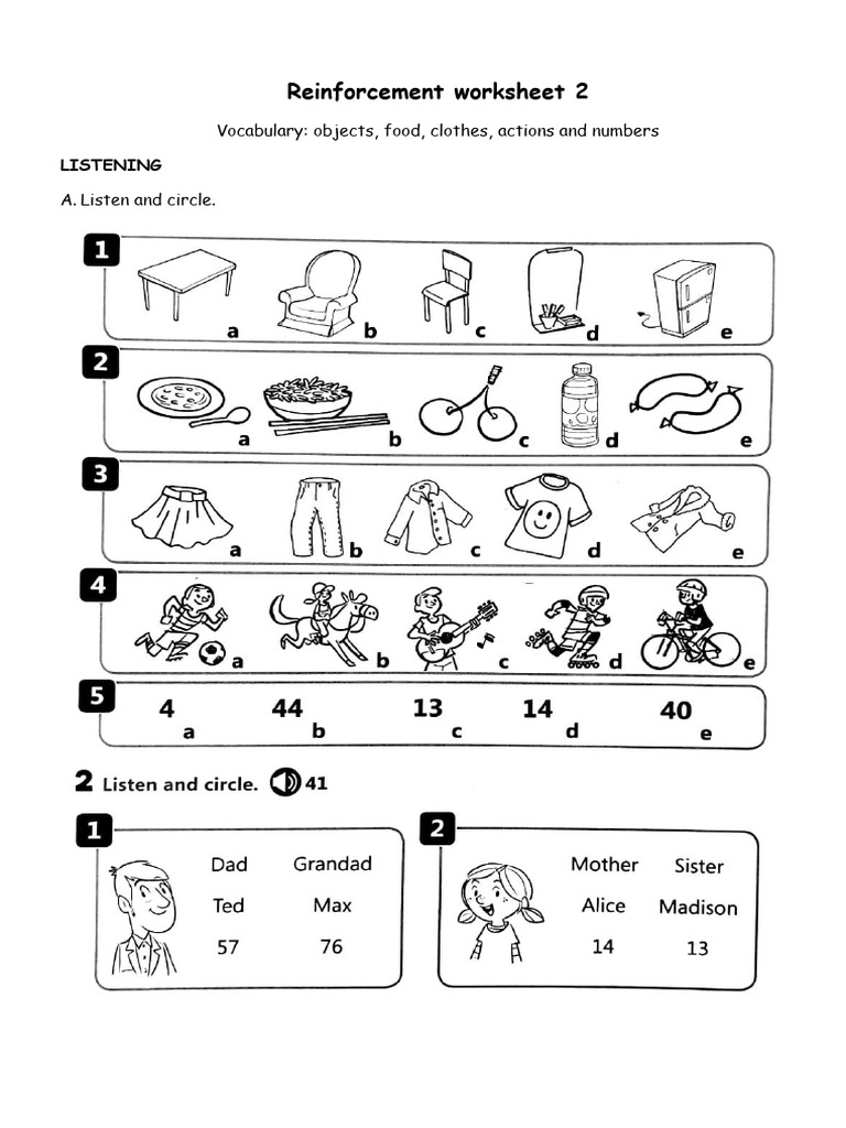 Reinforcement Worksheet: Vocabulary Activities | PDF | Self-Improvement ...